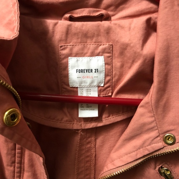 Forever 21 | Jackets & Coats | Big Girls Forever 2 Pink Cargo Jacket ...